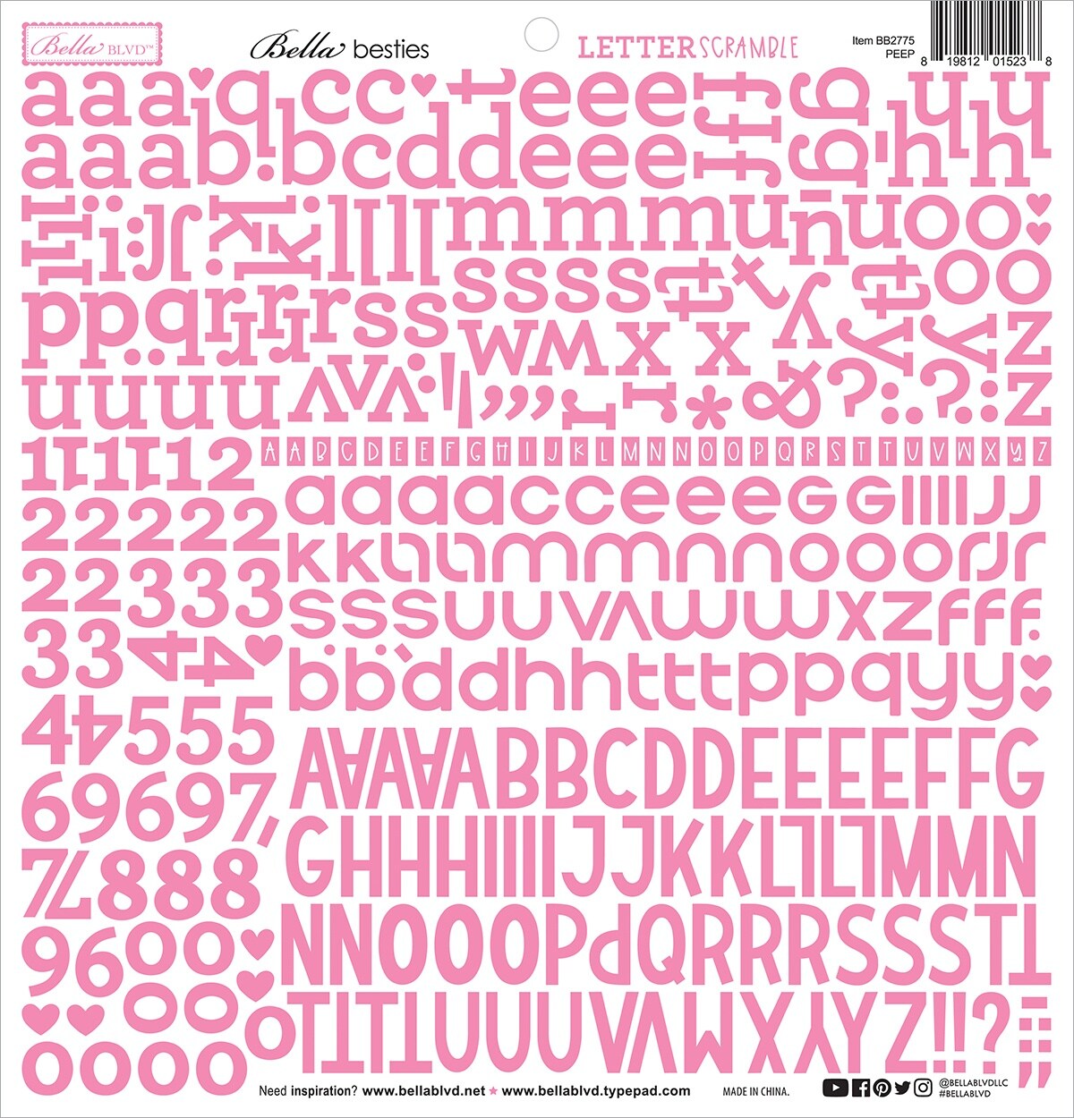 Bella Blvd Bella Besties Letter Scramble Alpha Stickers | Michaels