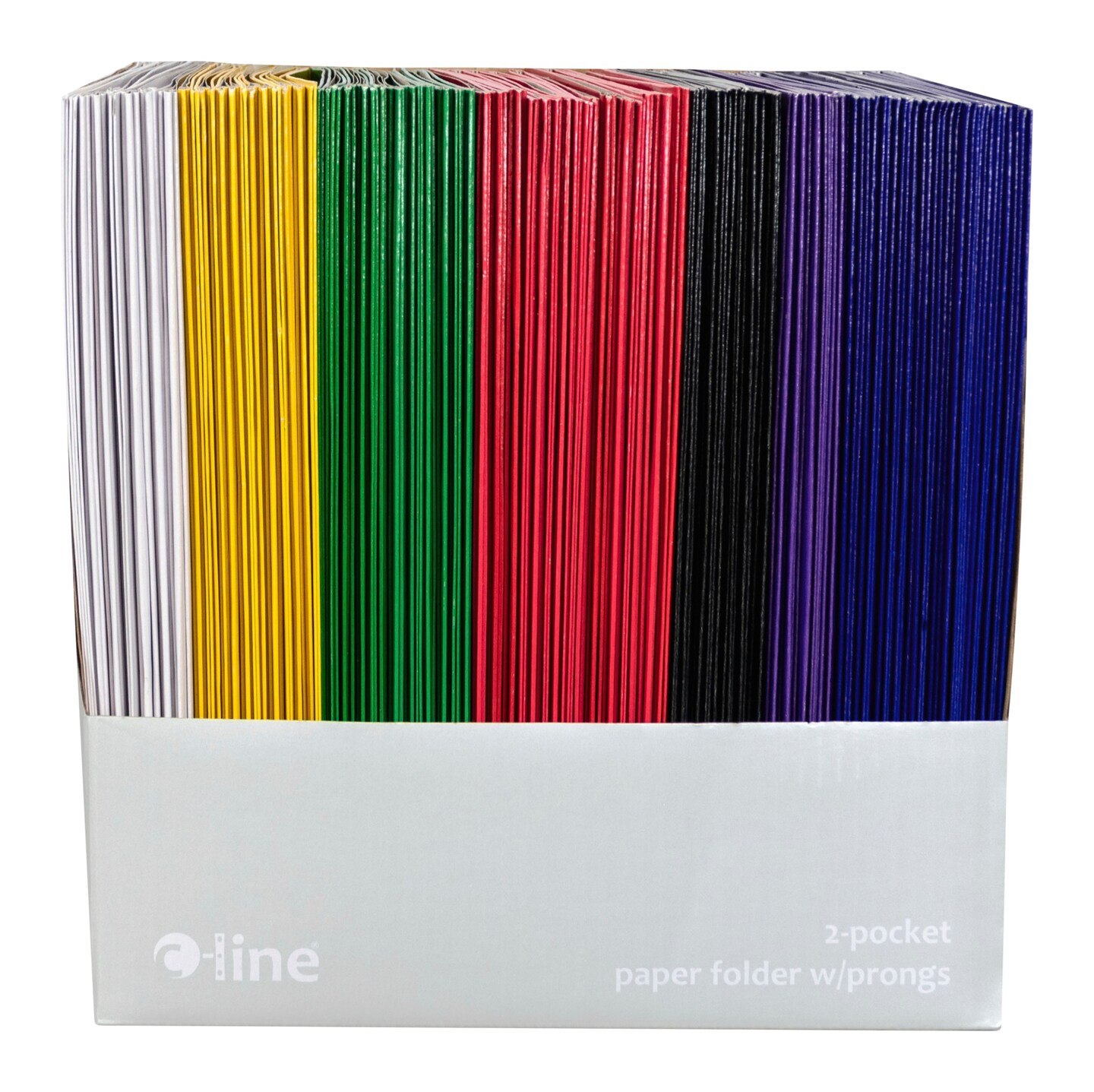 C-Line 2-Pocket Recycled Portfolio with Prongs, Assorted Colors, Set of 100 | Michaels