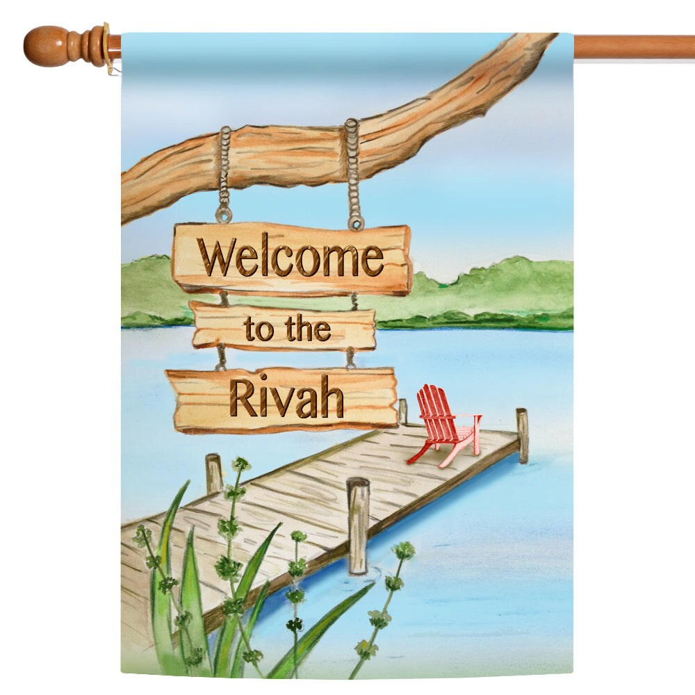 Welcome to the Rivah Decorative Summer Flag | Michaels