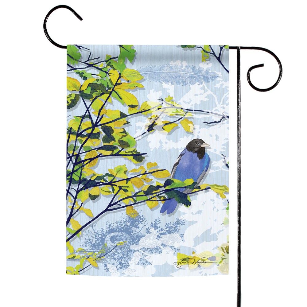 Black And Blue Bird Decorative Bird Flag | Michaels