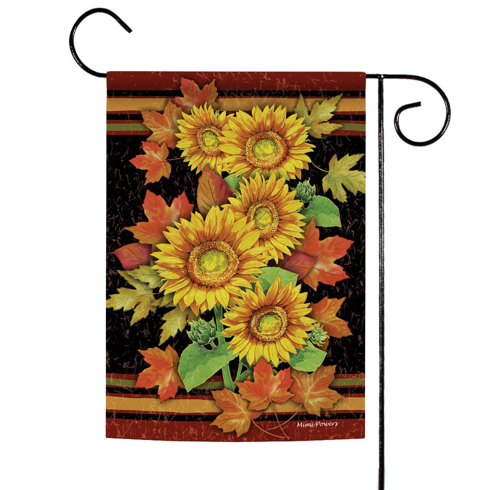 Sunflowers and Leaves Decorative Fall Flag | Michaels