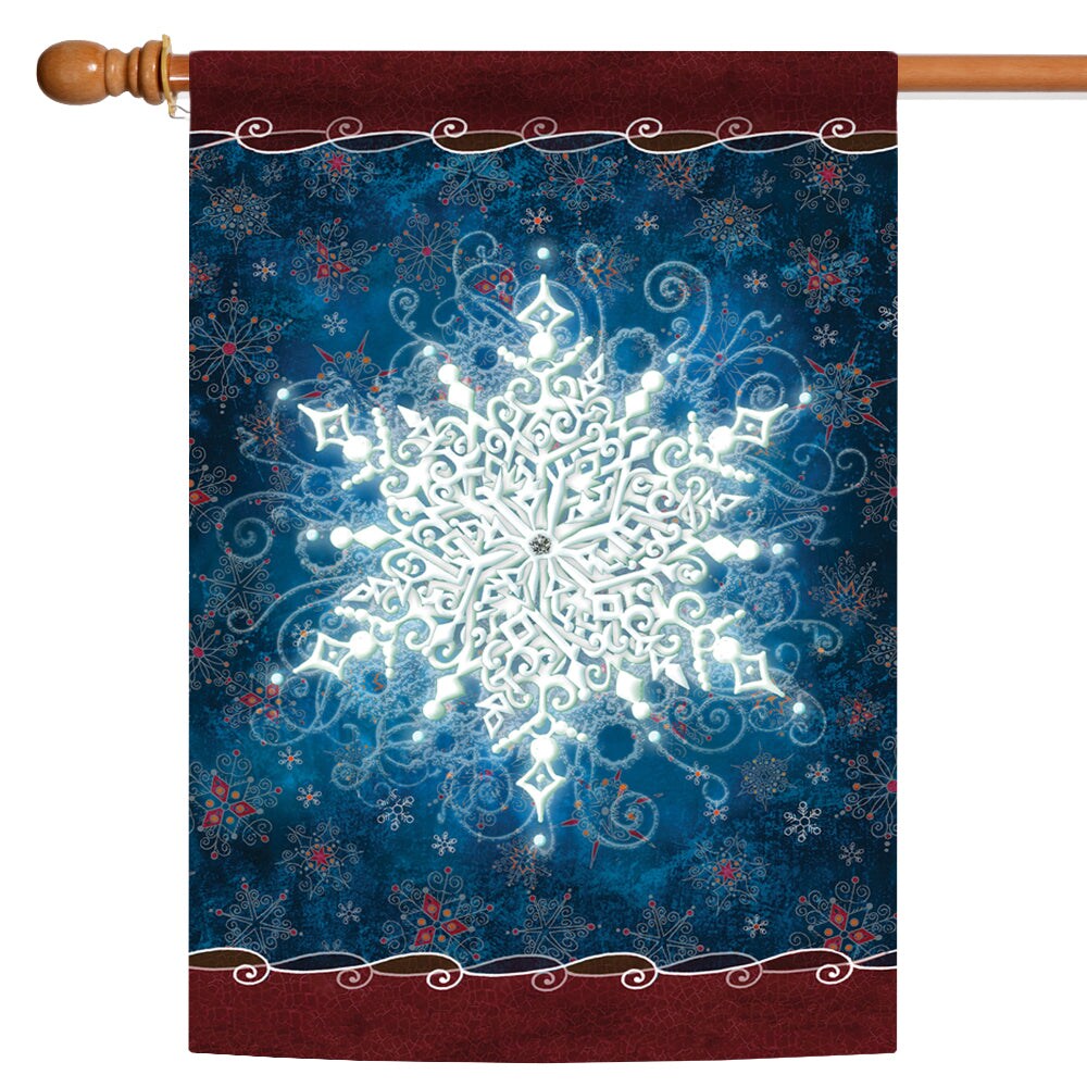 Solo Snowflake Decorative Winter Flag | Michaels