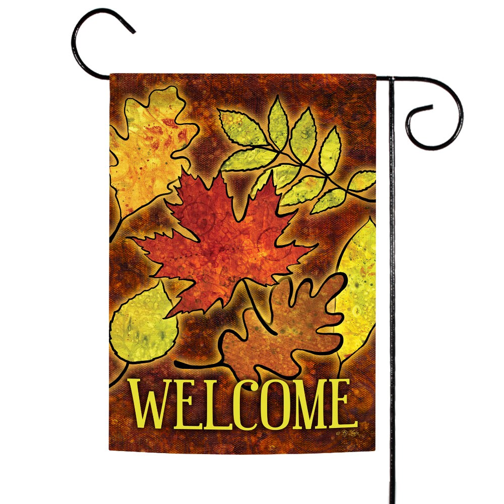Welcome Leaf Decorative Fall Flag | Michaels