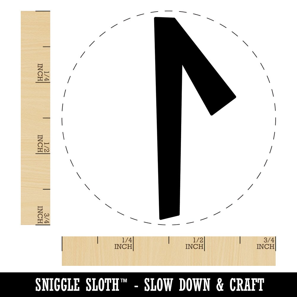 Norse Viking Dwarven Rune Letter L Self-Inking Rubber Stamp Ink Stamper ...