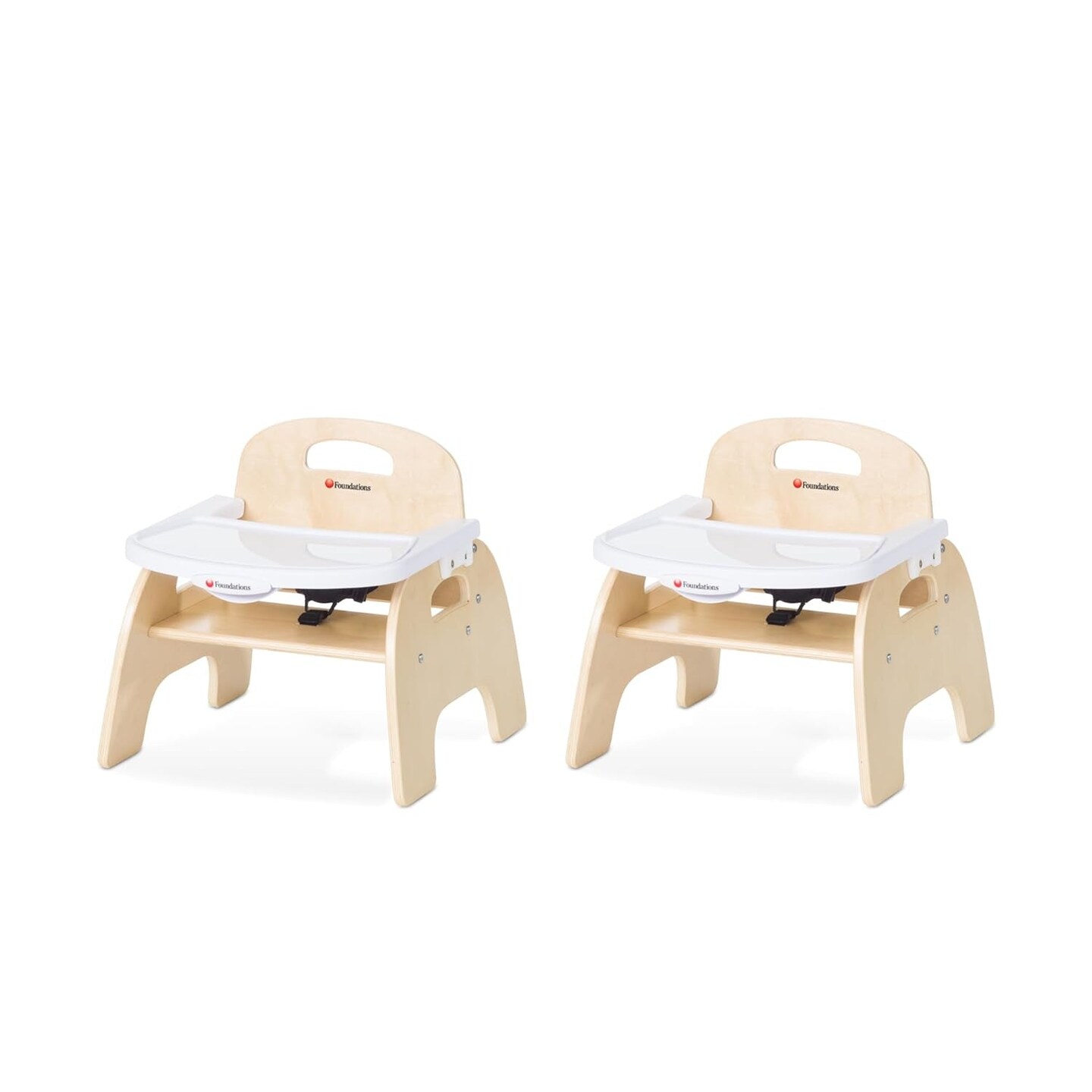 Easy Serve Low Wood Feeding Chairs Multipack, Adjustable Harness ...