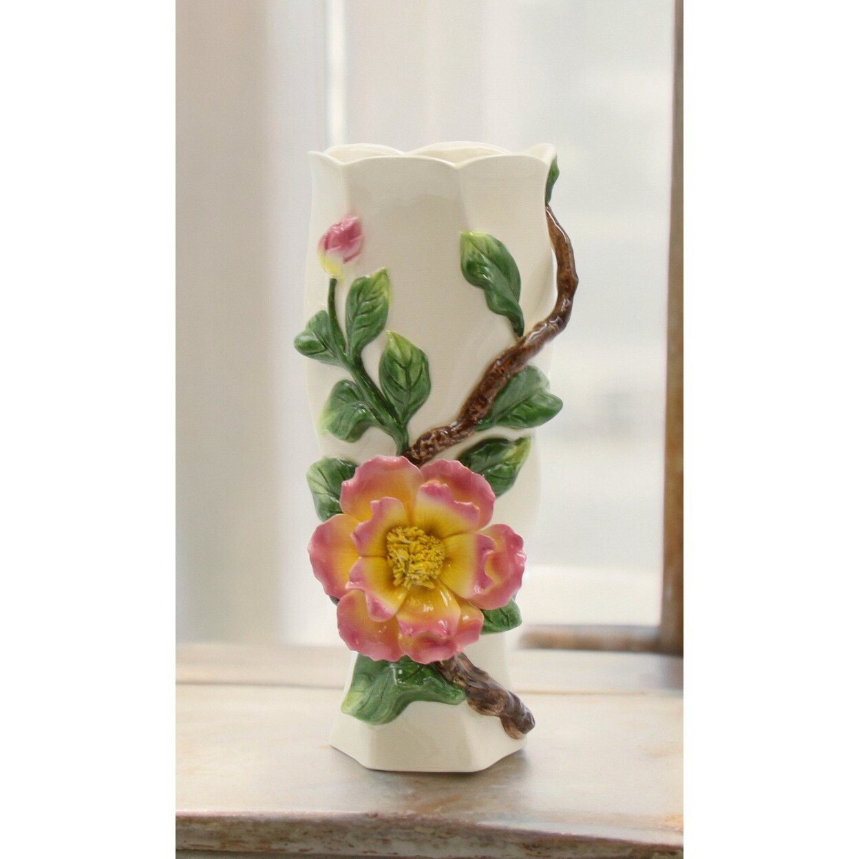 Ceramic Rose Flower Vase 8 InchOr Her Elegant Design | Michaels