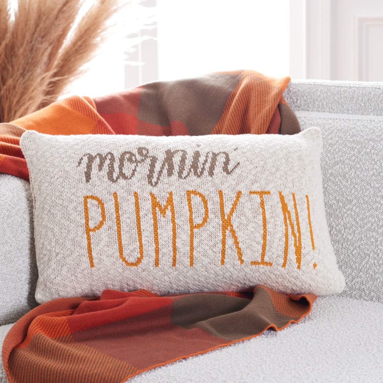 Safavieh Morning Pumpkin Pillow Beige Home Decor Pillow Throw Comfort Cushion | Michaels