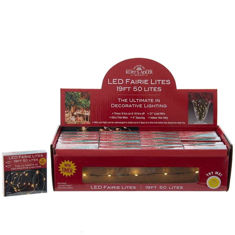 KSA 50ct Warm White LED Fairy Lights - 19ft. Copper Wire | Michaels