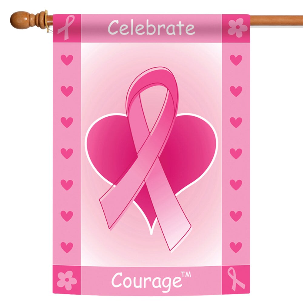 Celebrate Courage Decorative Breast Cancer Flag | Michaels