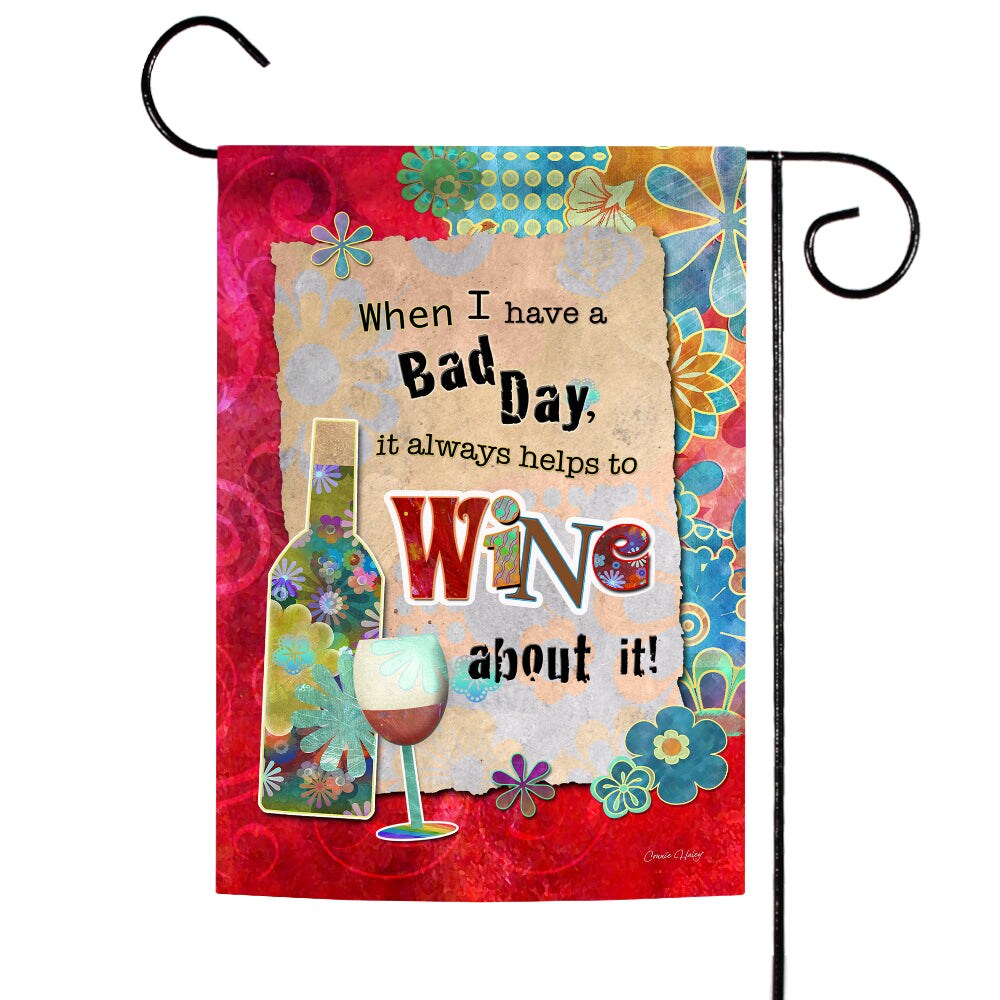 Wine About It Decorative Wine Flag | Michaels