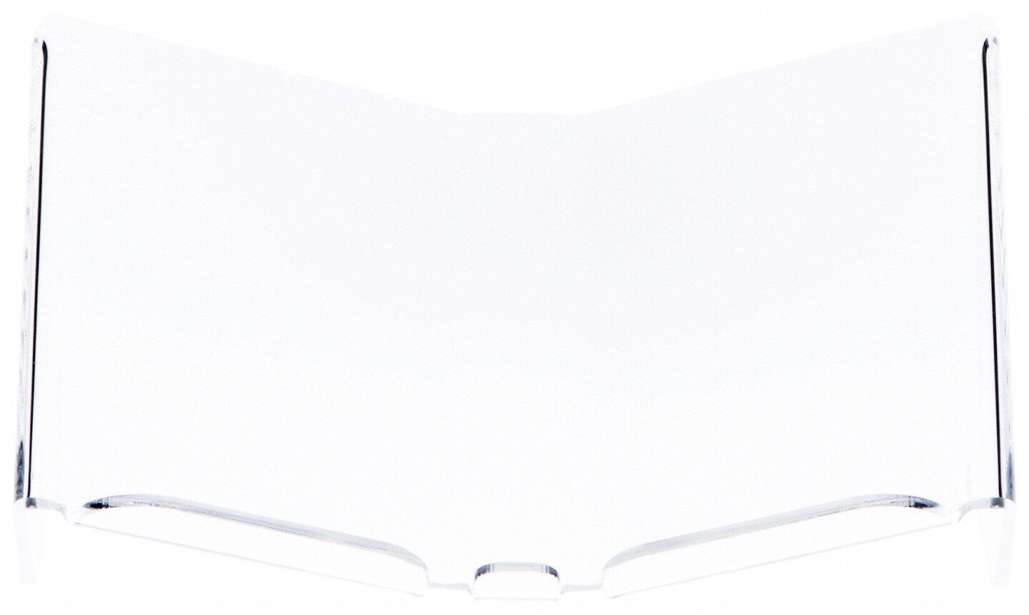 Plymor Clear Acrylic Open Book Display Stand with 1" Ledge, Tilted ...
