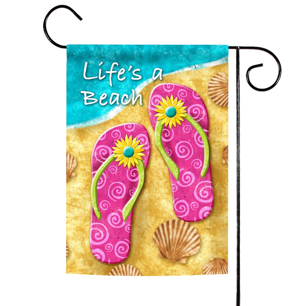 Life's a Beach Decorative Summer Flag | Michaels