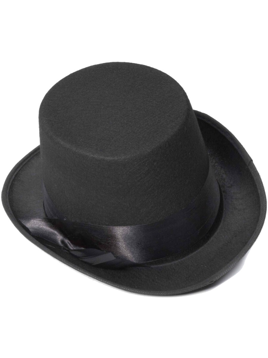 New Deluxe Black Magician Butler Formal Costume Bell Topper Top Hat ...