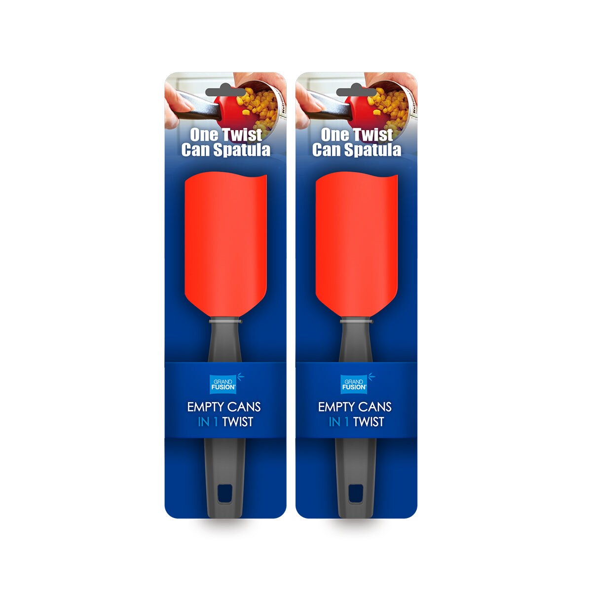 Grand Fusion One Twist Silicone Can Spatula, Patented Double-Edged ...