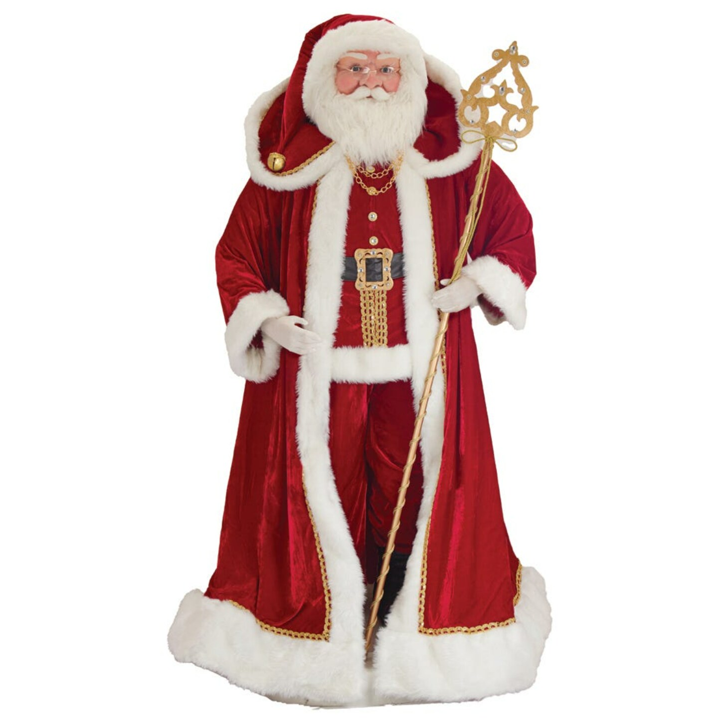 KSA Traditional Santa with Staff Christmas Statue - 6' | Michaels