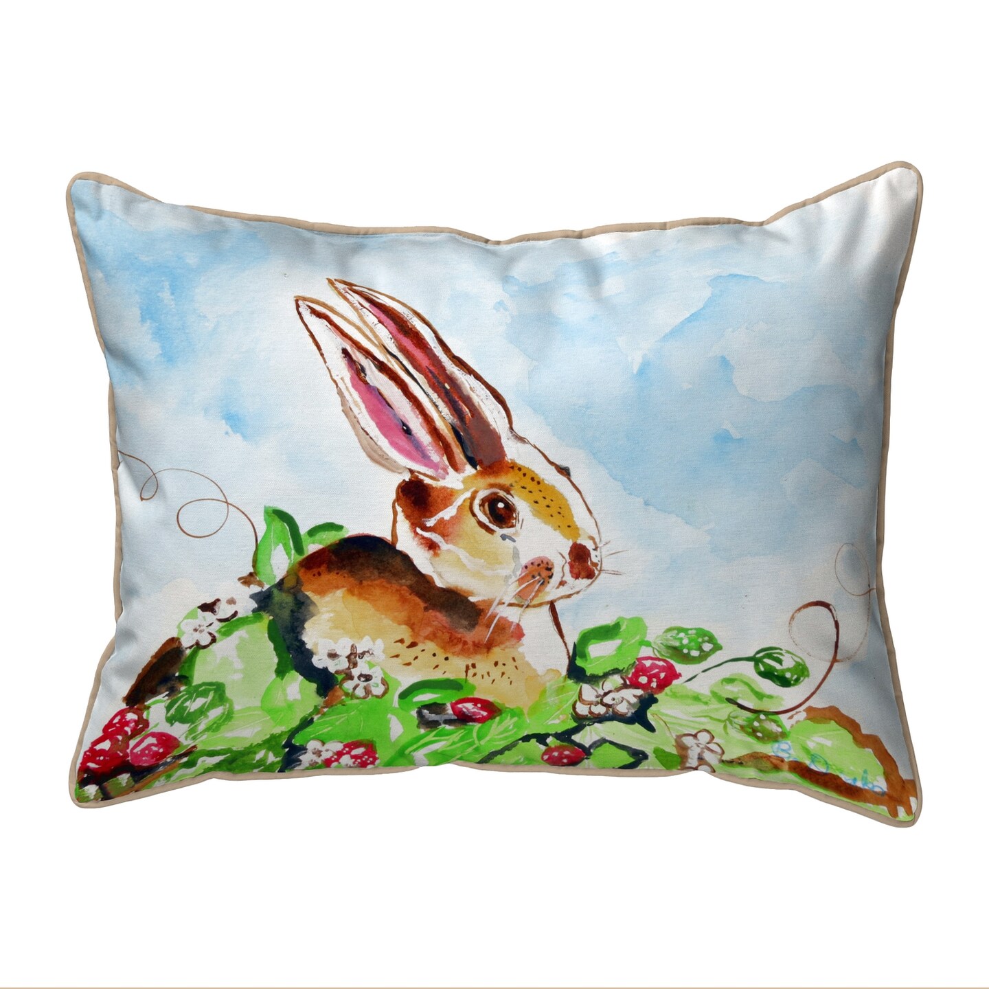 Betsy Drake Jack Rabbit Right Small Pillow 11x14 | Michaels