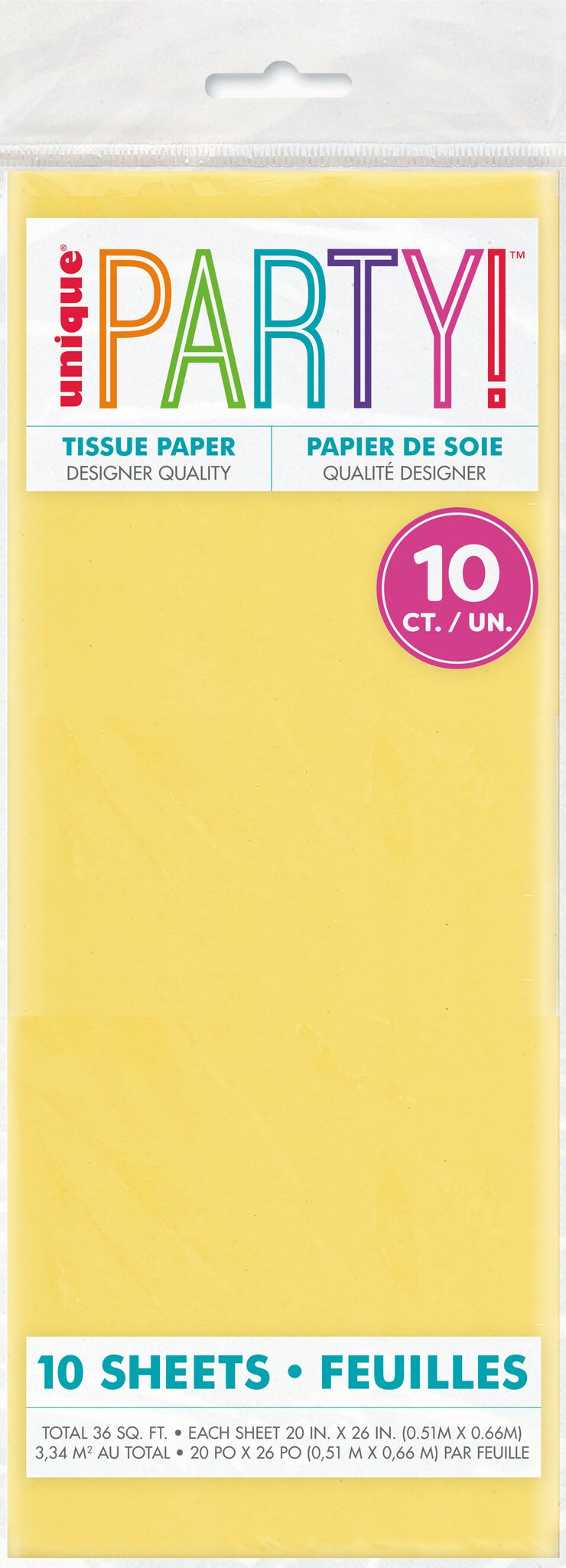 Yellow Tissue Sheets, 10ct | Michaels