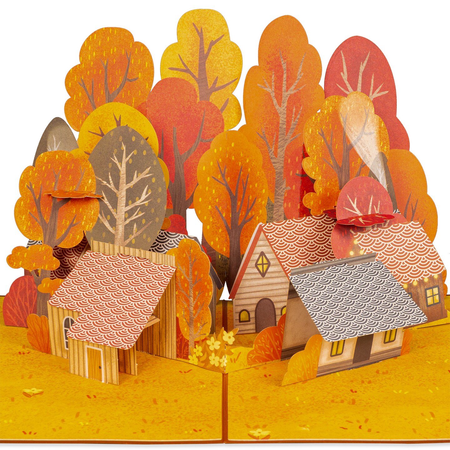 Paper Love Pop Up Card, Fall Foliage, Handmade 3D Popup Greeting Cards ...