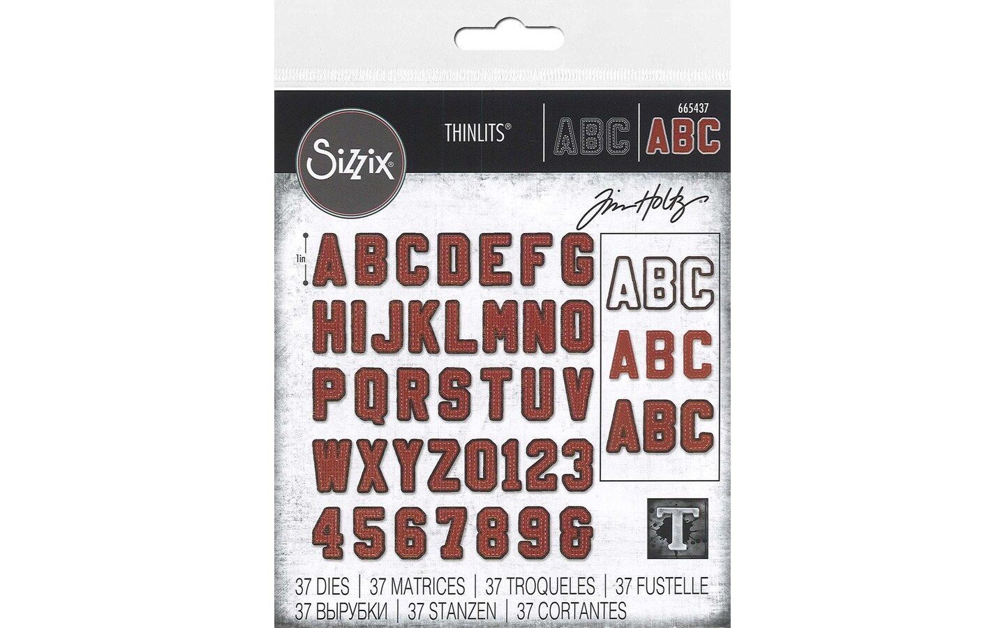 Sizzix THoltz Thinlits Die Alphanumeric Var | Michaels