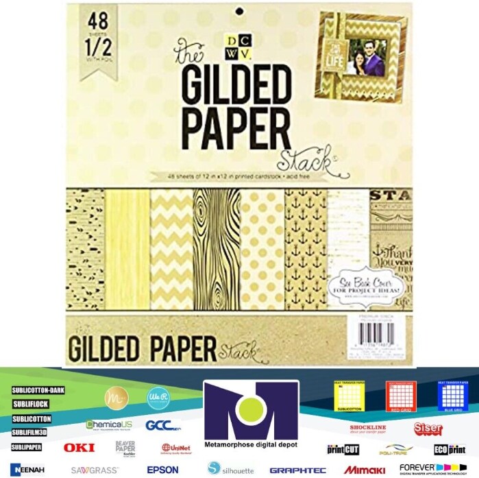 DCWV®️ GILDED PAPER (48 SHEETS) 12X12" PS-005-00358 | Michaels