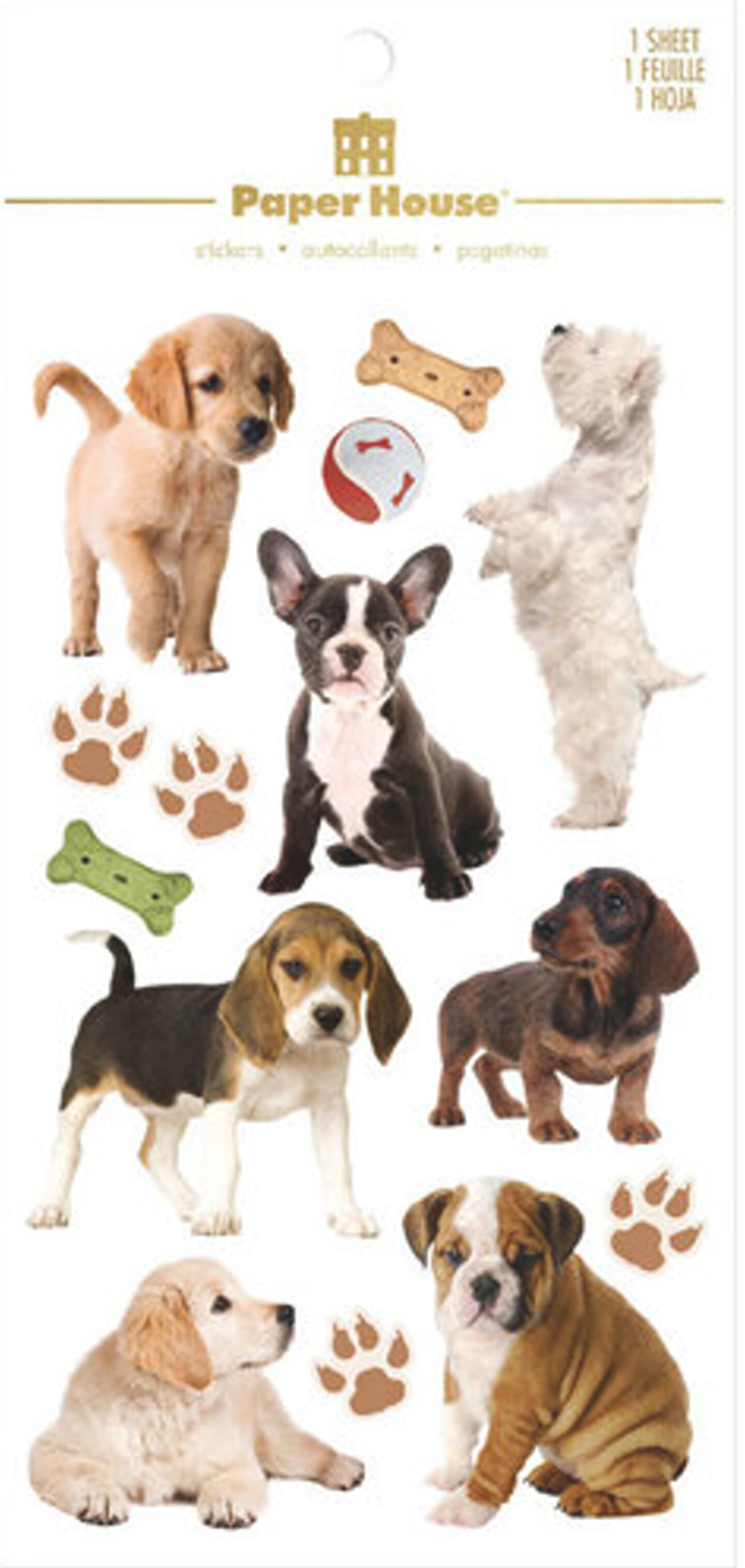 Paper House Puppies Dimensional Stickers | Michaels