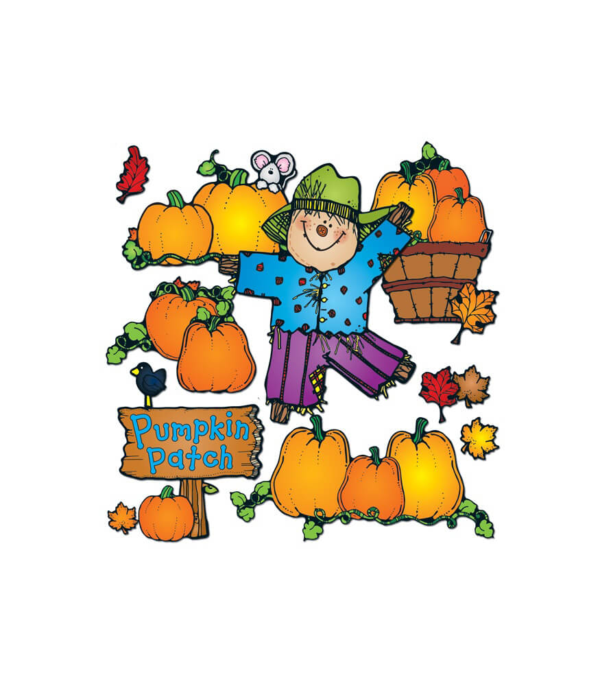 Carson Dellosa 32-Piece Pumpkin Patch Bulletin Board Set, Pumpkins ...