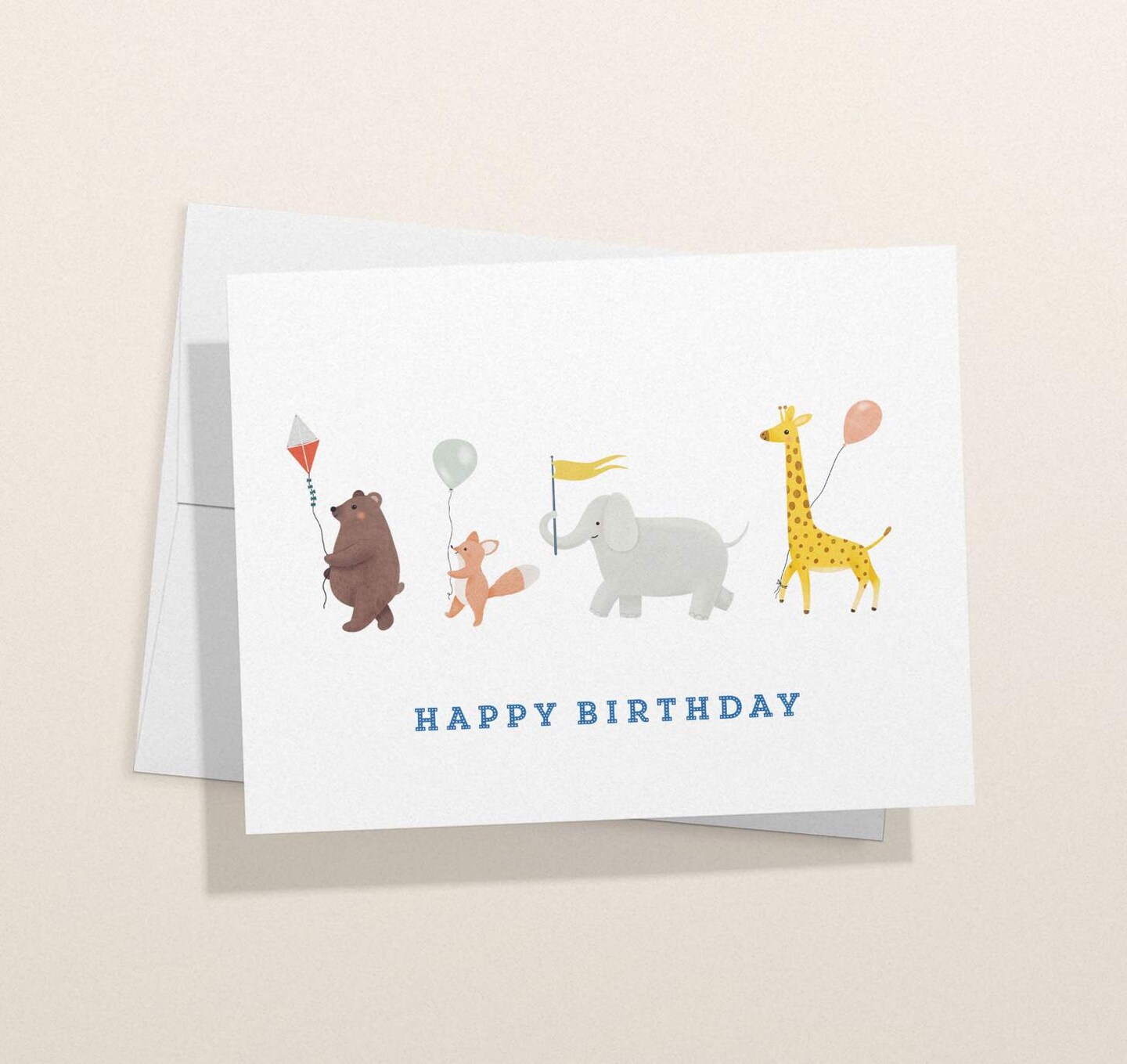 Happy Birthday Animal Parade Card For Kids | All Genders, Ages | Eco ...