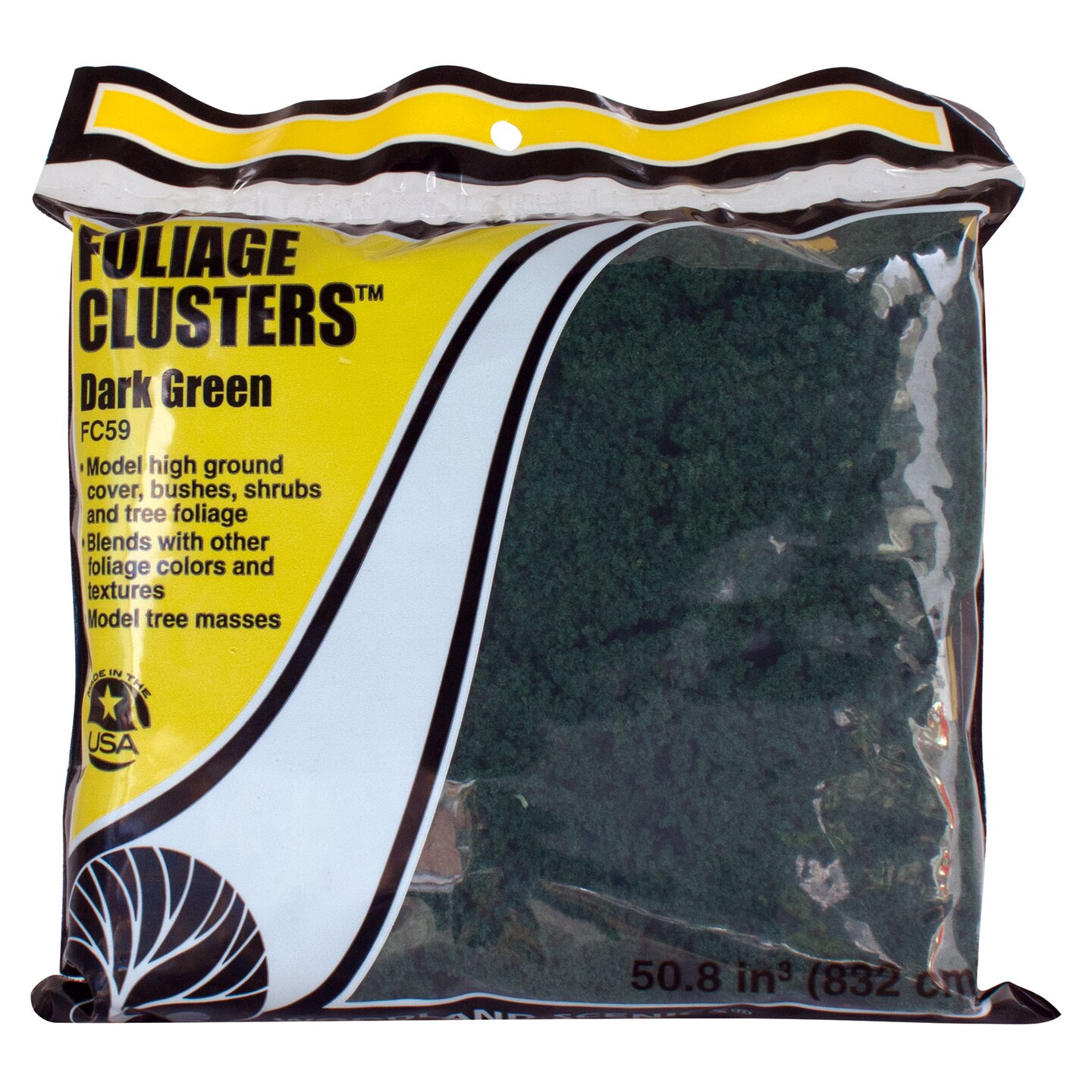 Woodland Scenics Foliage Clusters, Dark Green | Michaels