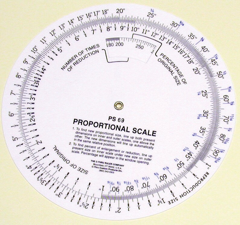 C-Thru Circular Proportional Scale, 5" | Michaels
