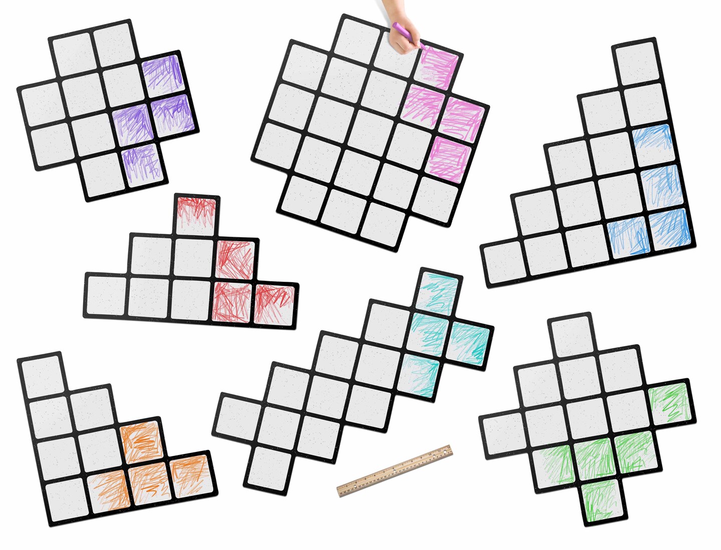 Pixel Shapes Set - Large | Michaels