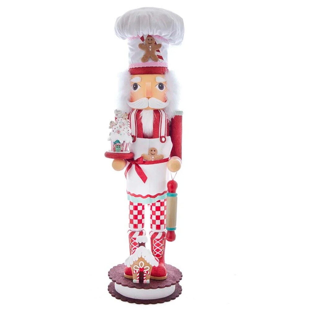 KSA 36.75" Red and White Gingerbread Chef Christmas Nutcracker | Michaels