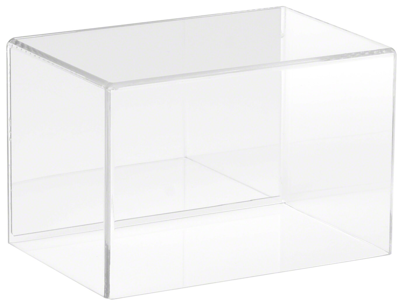 Plymor Clear Acrylic Display Case with No Base (Mirror Back), 6" W x 4 ...