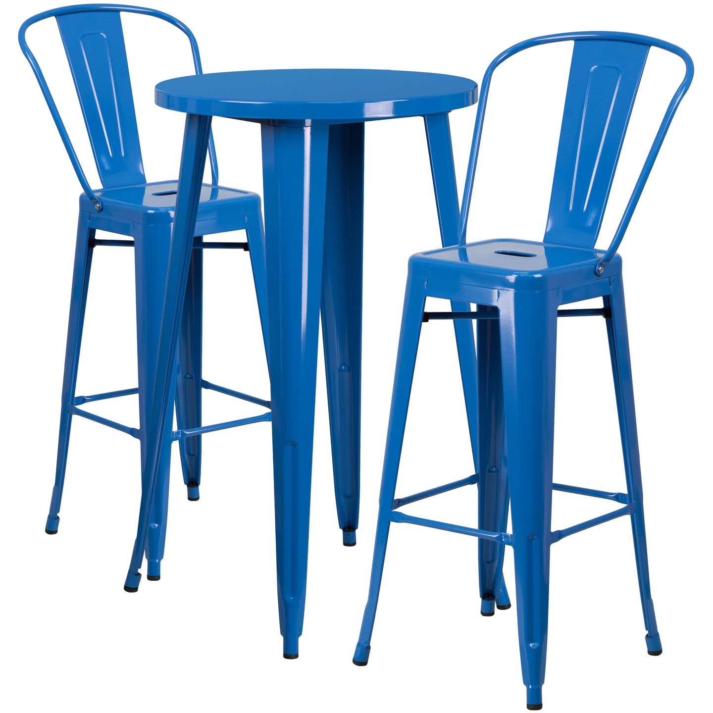 Merrick Lane Pasadena 3 Piece Outdoor Dining Set with Bar Height Table ...