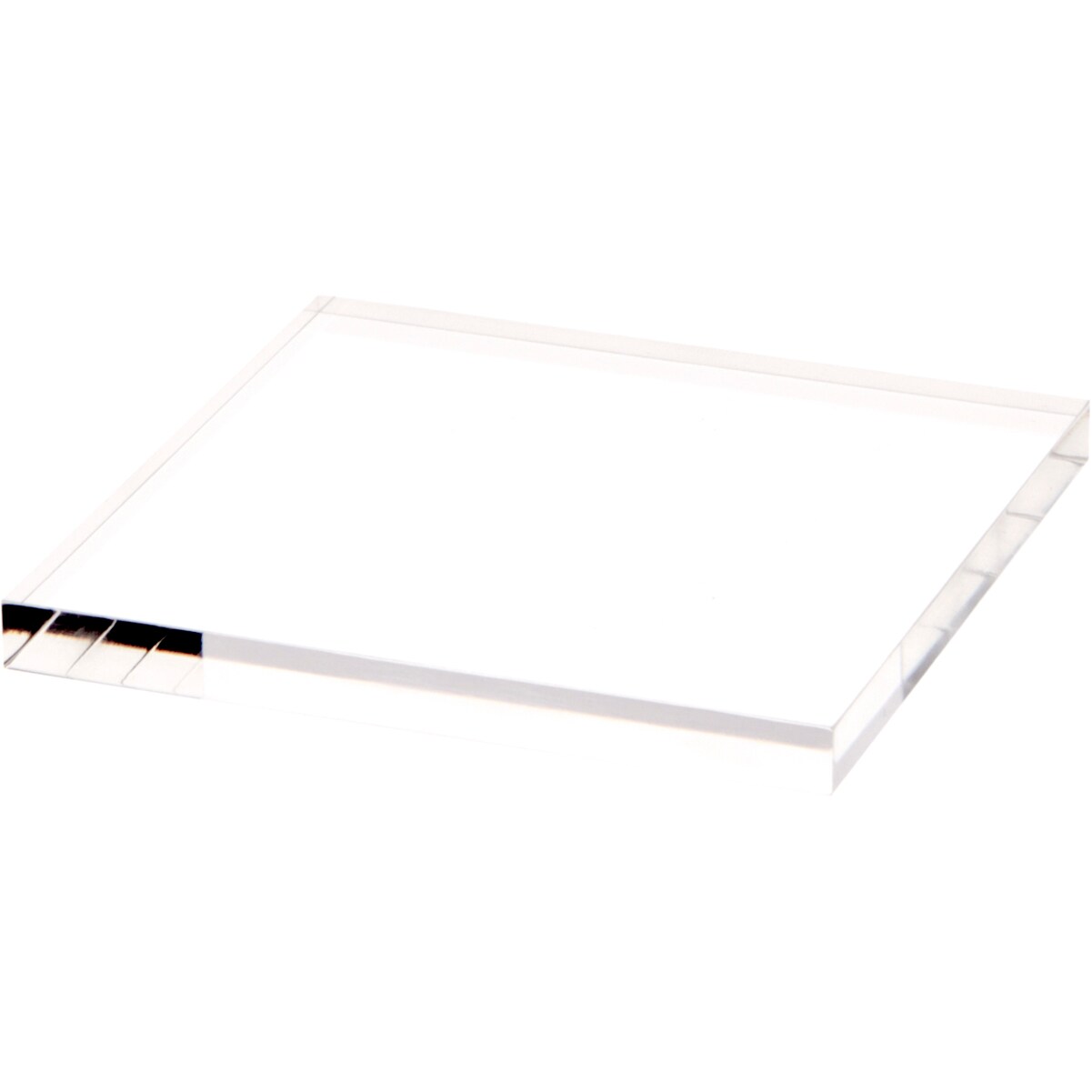 Plymor Clear Square Acrylic Display Base, 4" W x 4" D x 0.375" H | Michaels