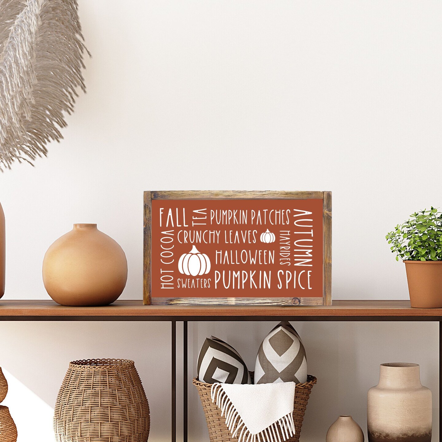 Fall Halloween Words Wood Sign, Fall Decor, Autumn Sign, Halloween ...