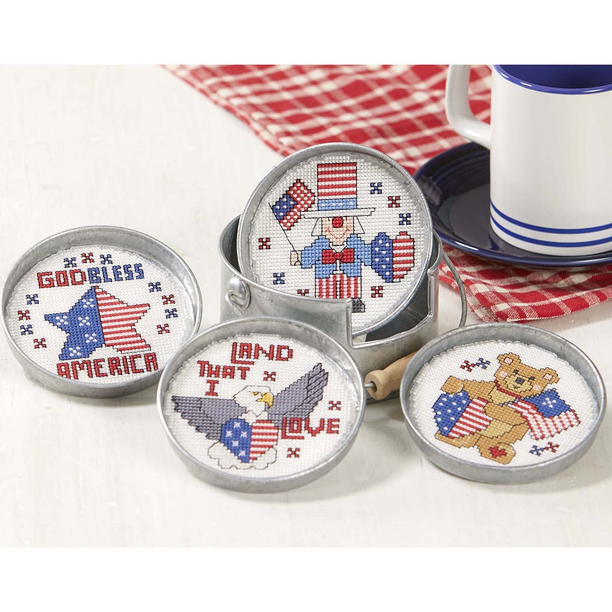 Round Metal Coasters Set of 4 Accessory | Michaels