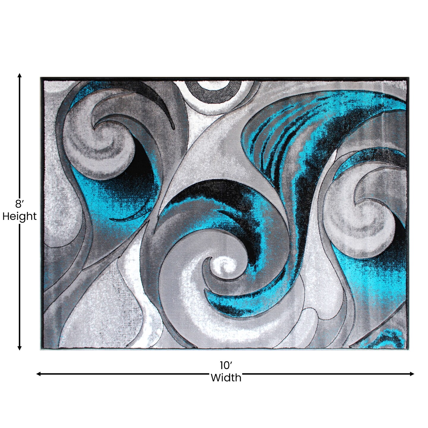 Masada Rugs DaVincii Collection Modern Woven Area Rug with Hand Carved ...