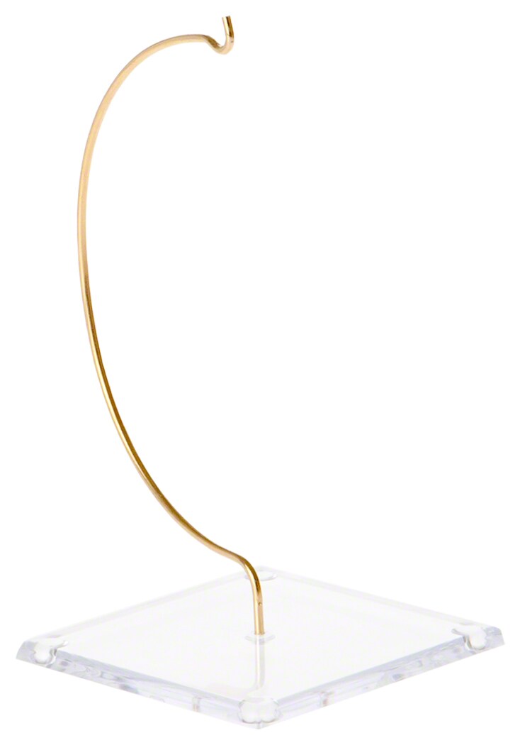 Plymor Wire Ornament Hanger Display with 3.25" Clear Acrylic Thin ...