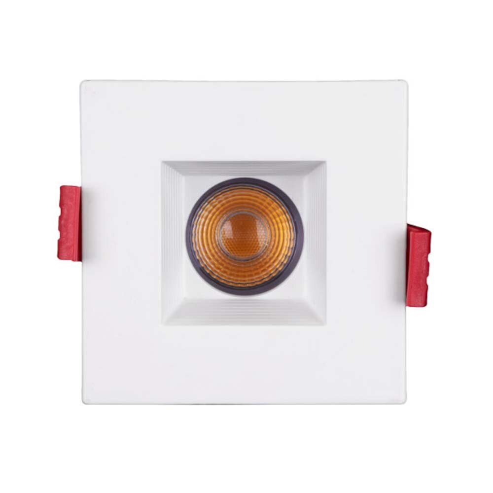 NICOR 2-inch Square LED Recessed Downlight with Baffle in White, 2700K ...