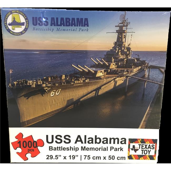 Texas Toy Distribution 2 mm USS Alabama Cardboard Puzzle - 1000 Piece ...