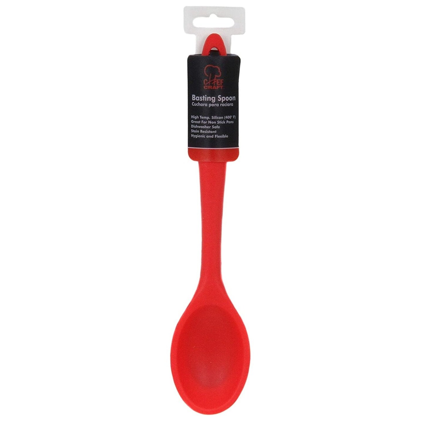 Chef Craft 11" Premium Heat Resistant Silicone Cooking / Basting Spoon ...
