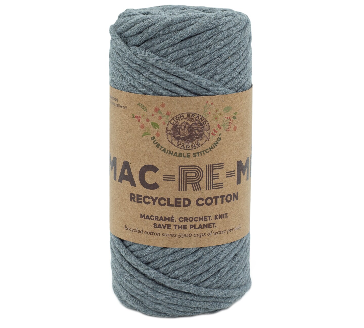 Lion Brand Mac-Re-Me Yarn-Charcoal | Michaels
