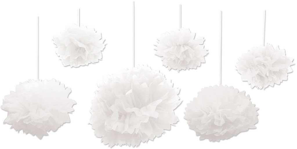 Tissue Fluff Balls (Pack of 6) | Michaels
