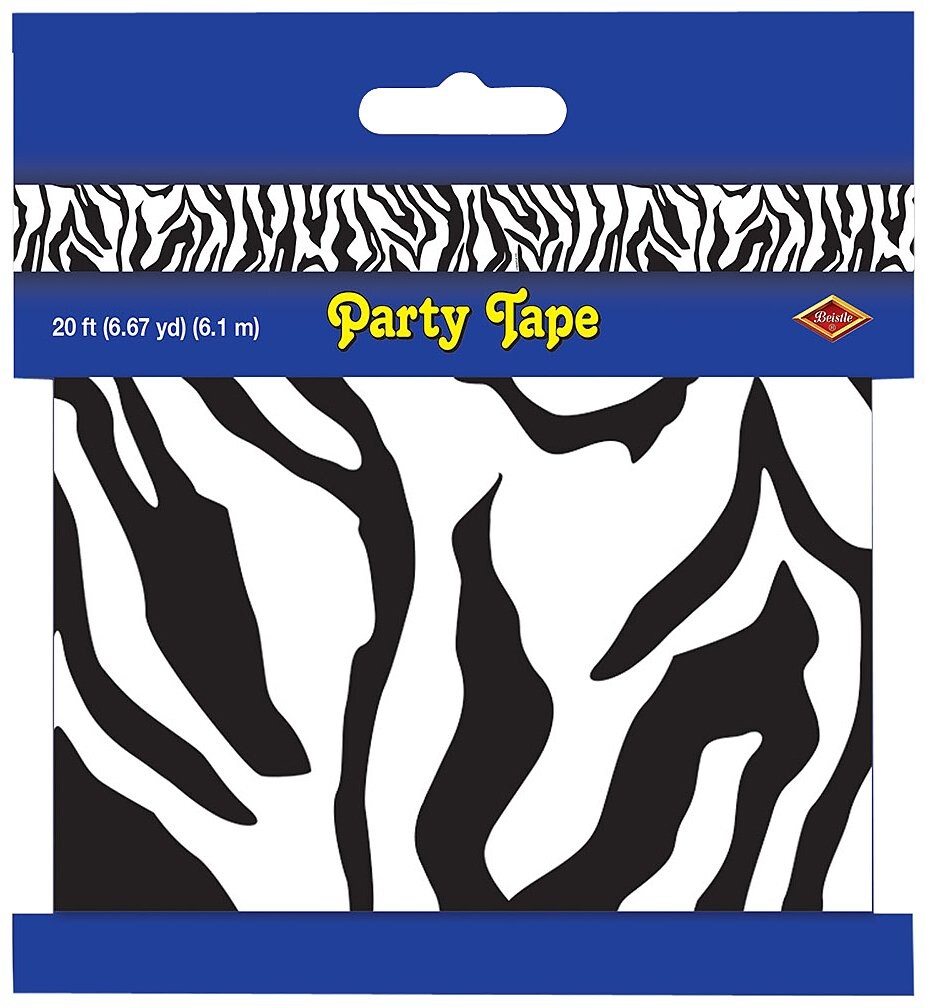 Zebra Print Party Tape (Pack of 12) | Michaels