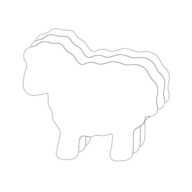 Creative Shapes Etc SE-7327 5.43 x 7.25 in. Small Single Color Foam Cut ...