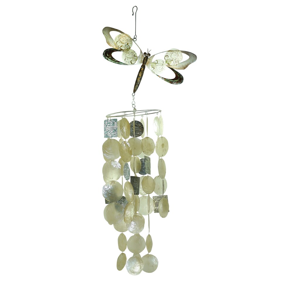 In the Breeze 7017 - 32 Inch Dragonfly Capiz Breeze Wind Chime - Capiz ...
