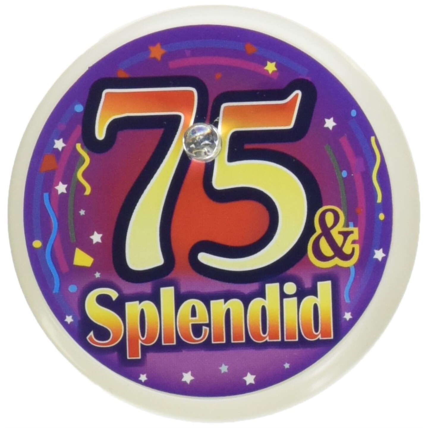 75 & Splendid Blinking Button (Pack of 6) | Michaels