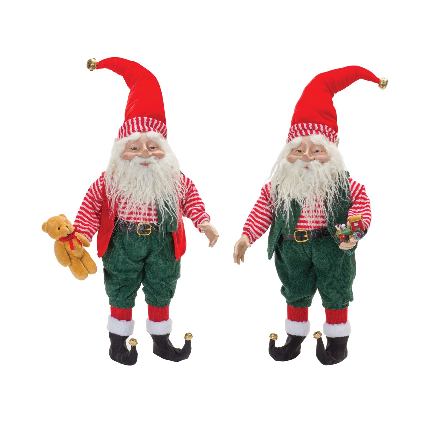 Melrose Plush Toy Shop Santa Christmas Tabletop Decorations - 20" - Set ...
