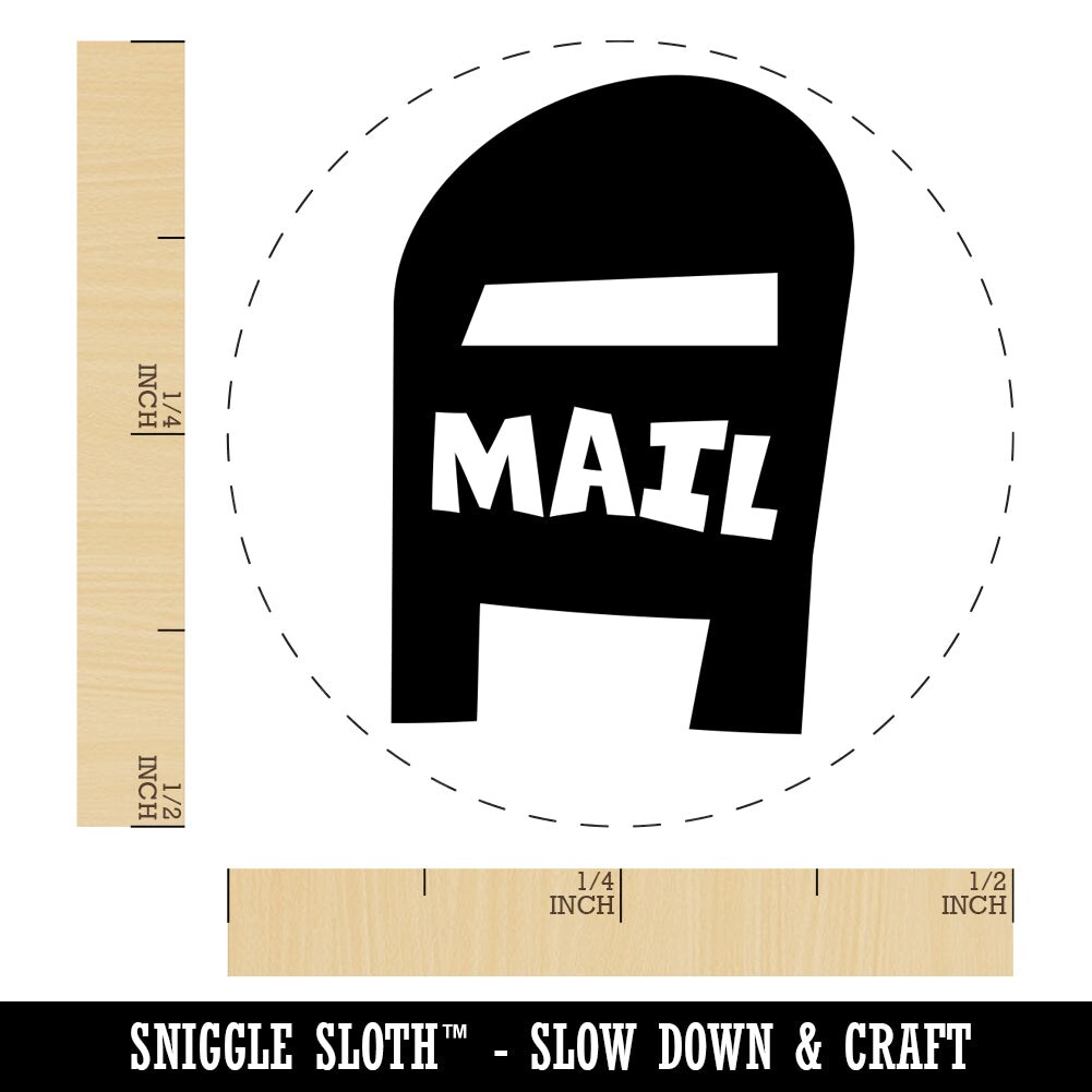 Mail Box Doodle Self-Inking Rubber Stamp for Stamping Crafting Planners ...