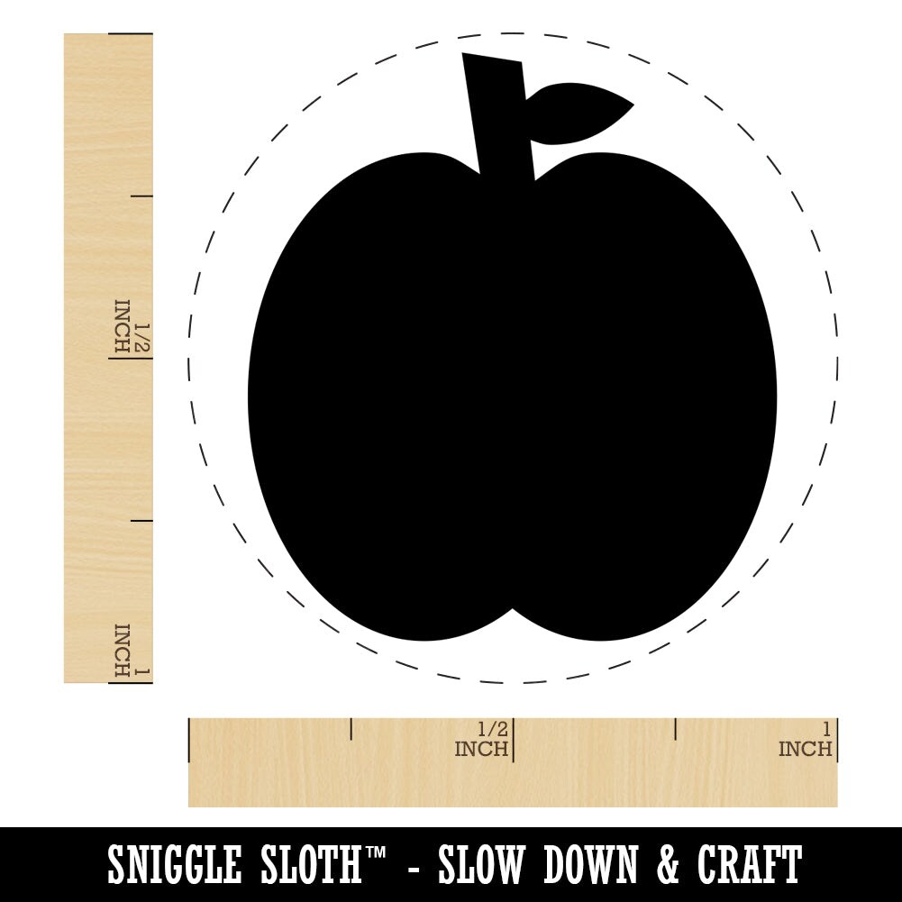 Apple Fruit Self-Inking Rubber Stamp for Stamping Crafting Planners ...